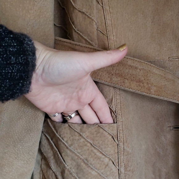 Outer Edge | Jackets & Coats | Vtg Boho Leather Jacket | Poshmark